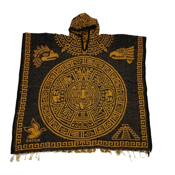 Ponchos & Serapes | Authentic Mexican Poncho With National Emblem And ...